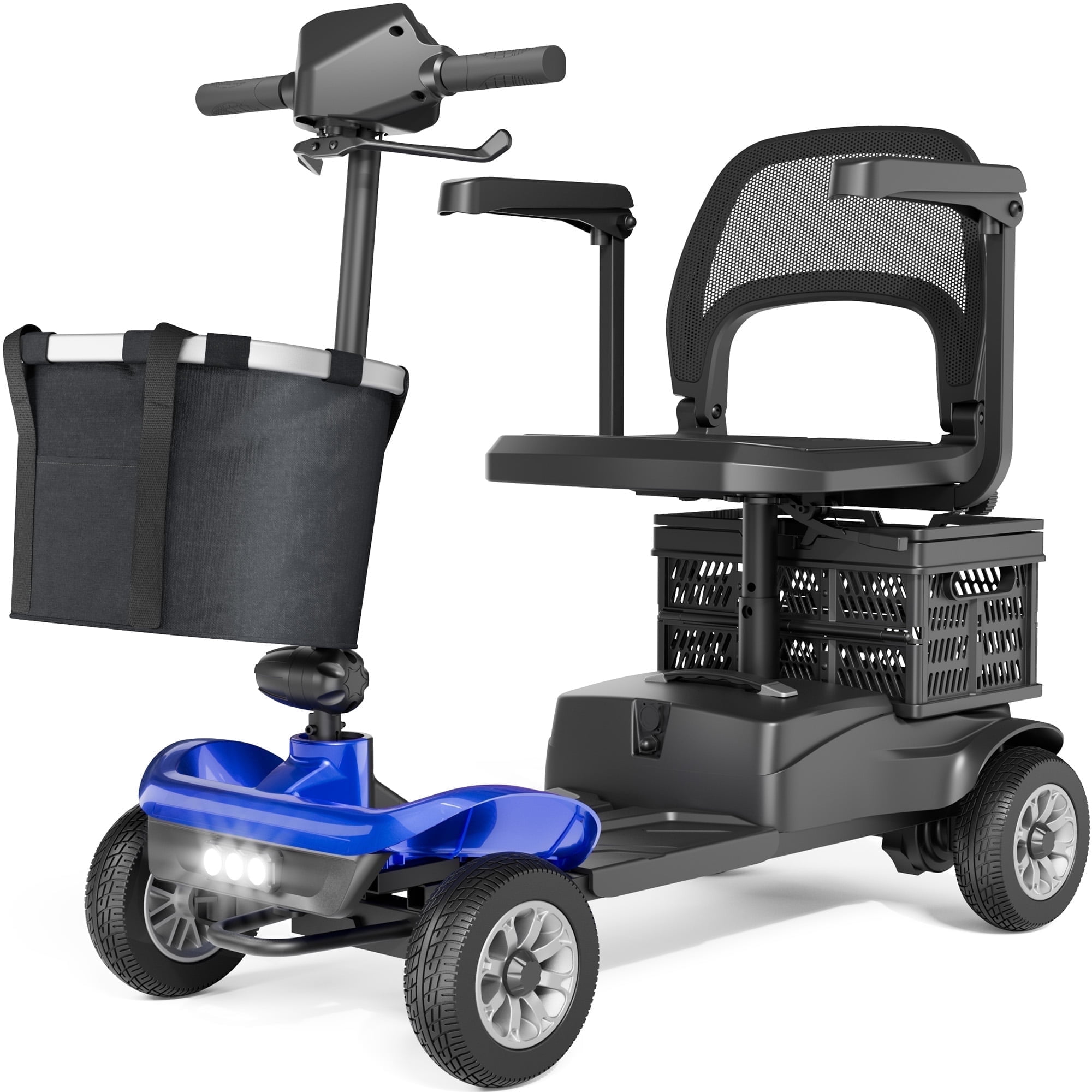 EAGLOG Upgrade 4 Wheels Mobility Scooter with Removable Battery ...