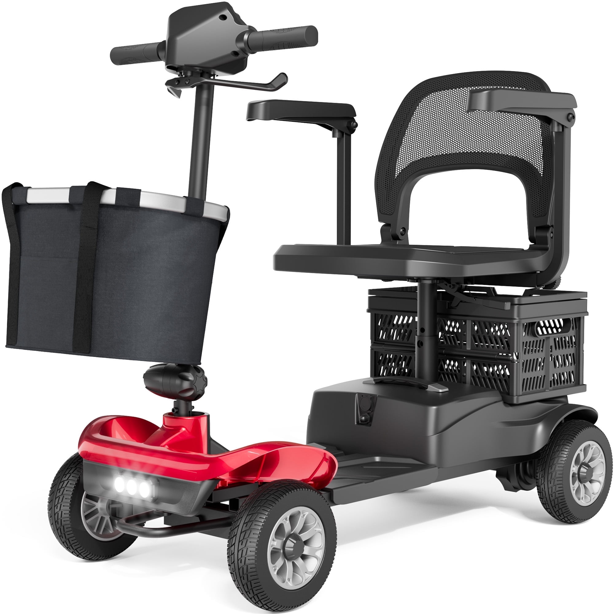EAGLOG Upgrade 4 Wheels Mobility Scooter with Removable Battery ...