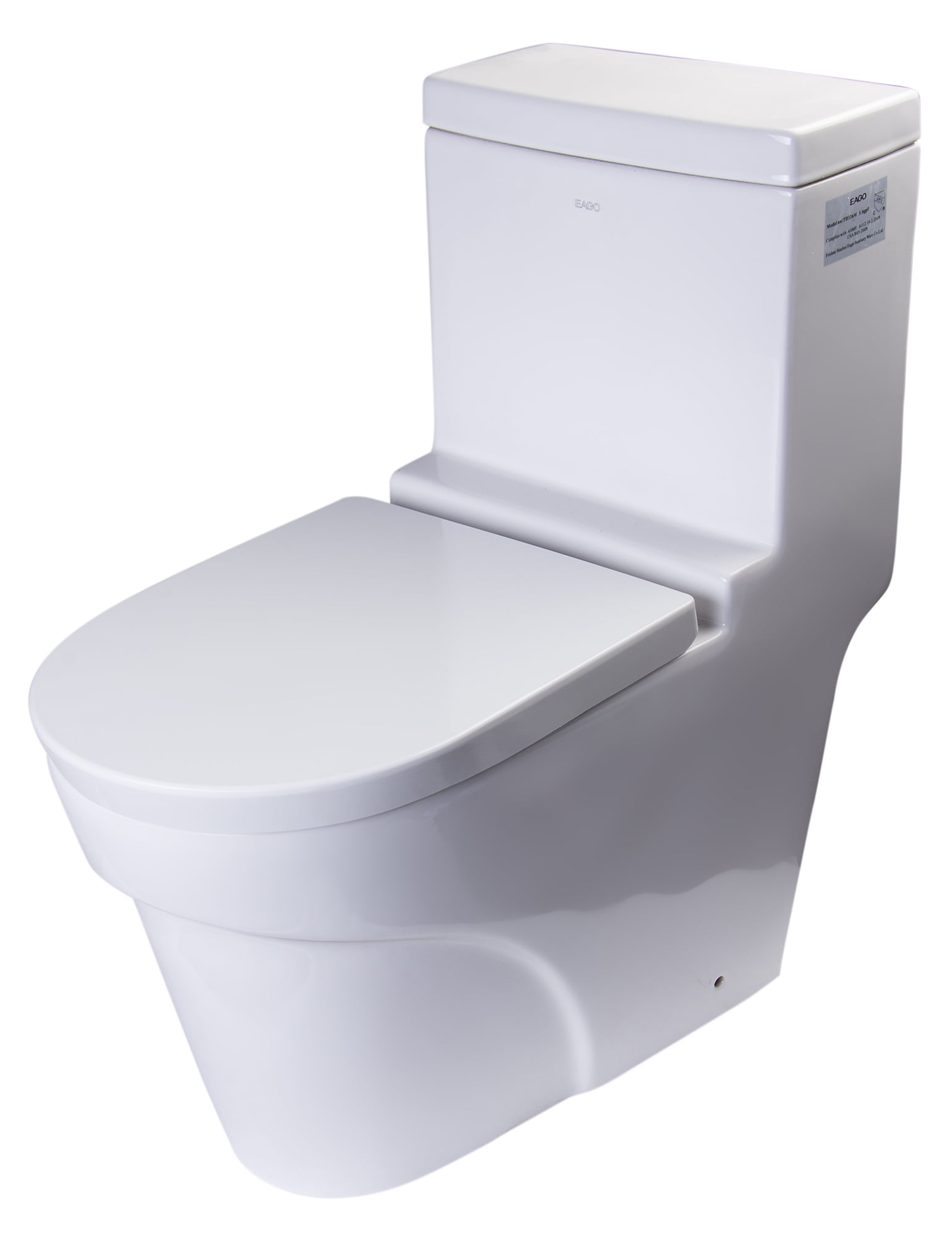 EAGO TB326 ONE PIECE ULTRA LOW FLUSH ECO-FRIENDLY CERAMIC TOILET ...