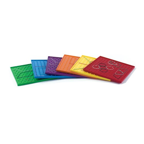 EAI Education 9" Double-Sided 11 x 11 Pin Grid Geoboard - Set of 6 ...