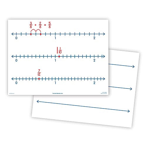 EAI Education Dry-Erase Fraction Number Lines - Set of 10 - Walmart.com