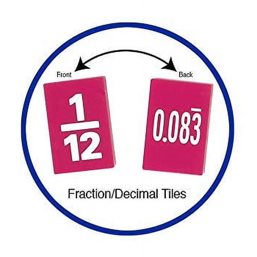 EAI Education Fraction/Decimal Tiles with Tray - Set of 51 - Walmart.com