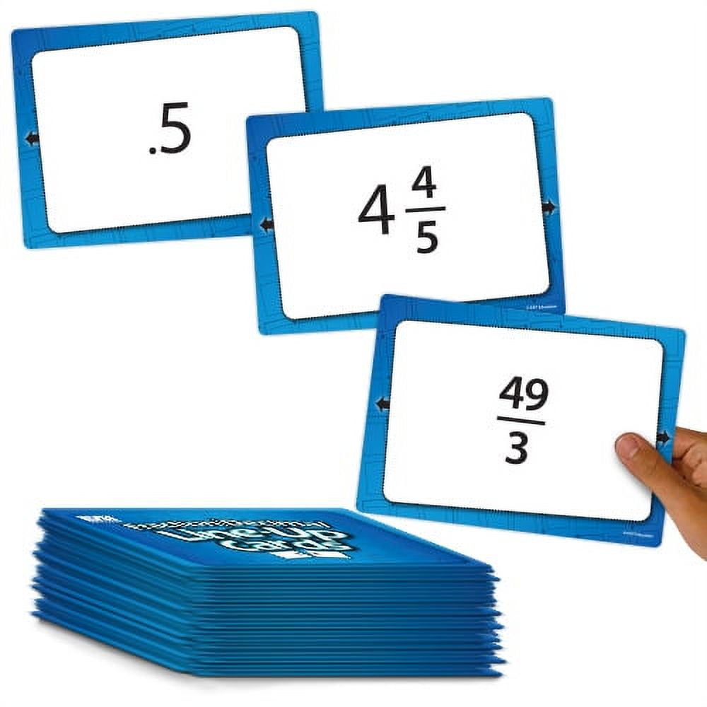 EAI Education Fraction and Decimal Line-Up Cards: Grades 4+ - Walmart.com