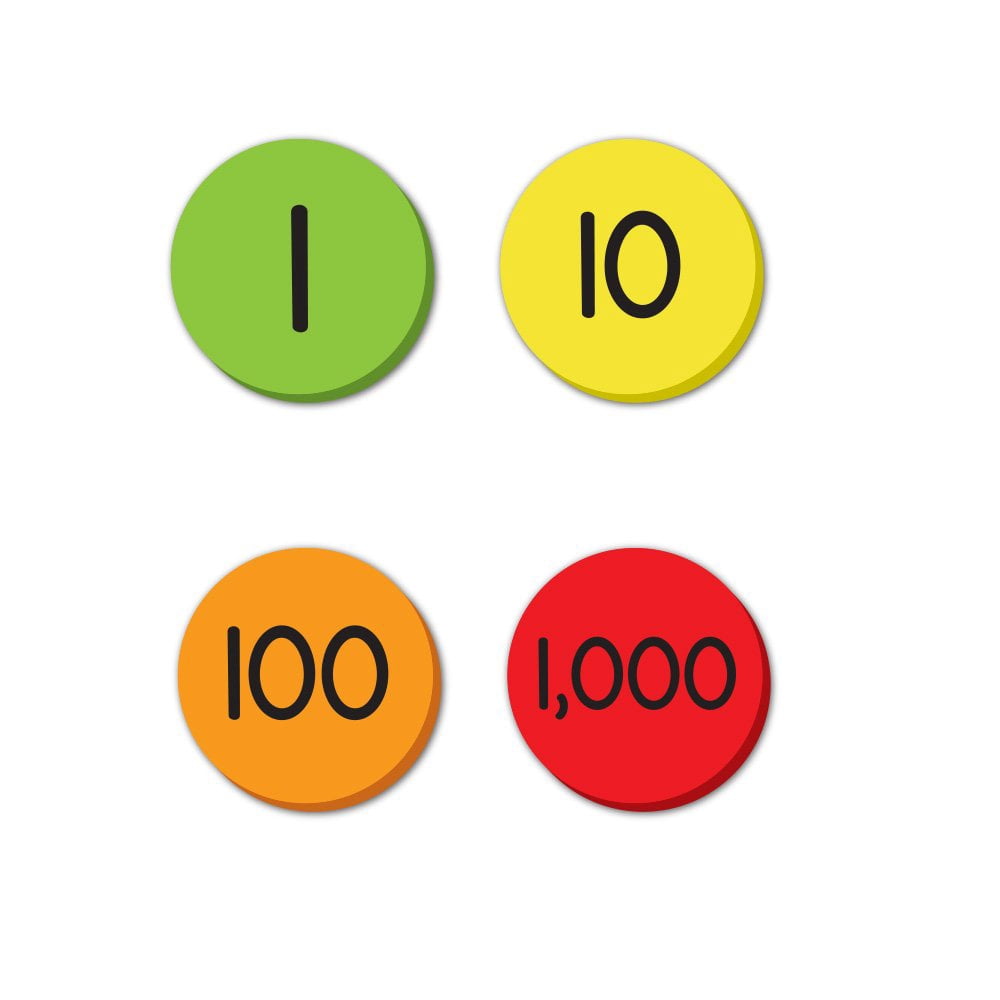 EAI Education Jumbo Magnetic MMF7 QuietShape Foam Place Value Disks ...