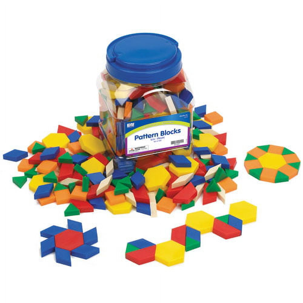 EAI Education Pattern Blocks: Plastic 1cm - Set of 250 - Walmart.com