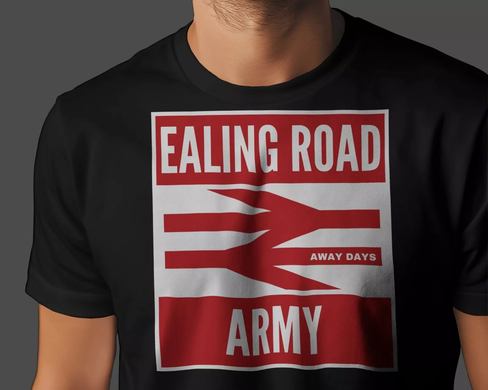 EALING ROAD ARMY Away Days T-Shirt | Brentford Hooligans Bees Reds ...