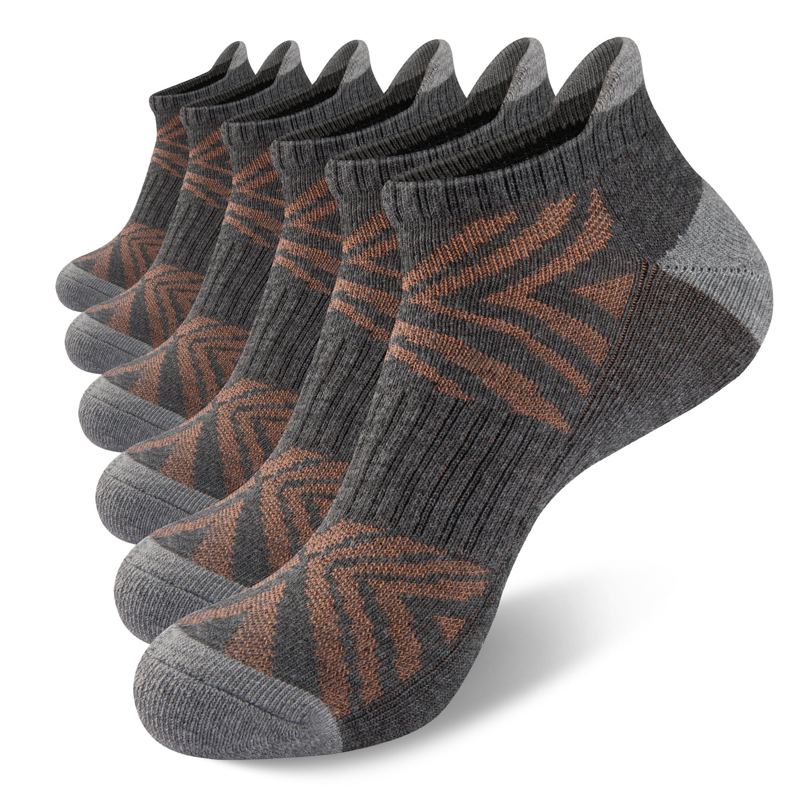 EALLCO Mens Ankle Low Cut Socks for Men Running Cushioned Breathable ...