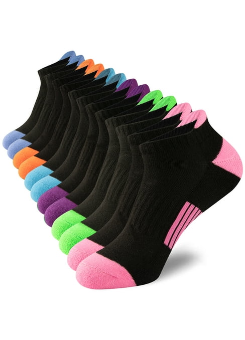Wonder Nation Girls No Show Socks, 20-Pack, Sizes S-L - Walmart.com