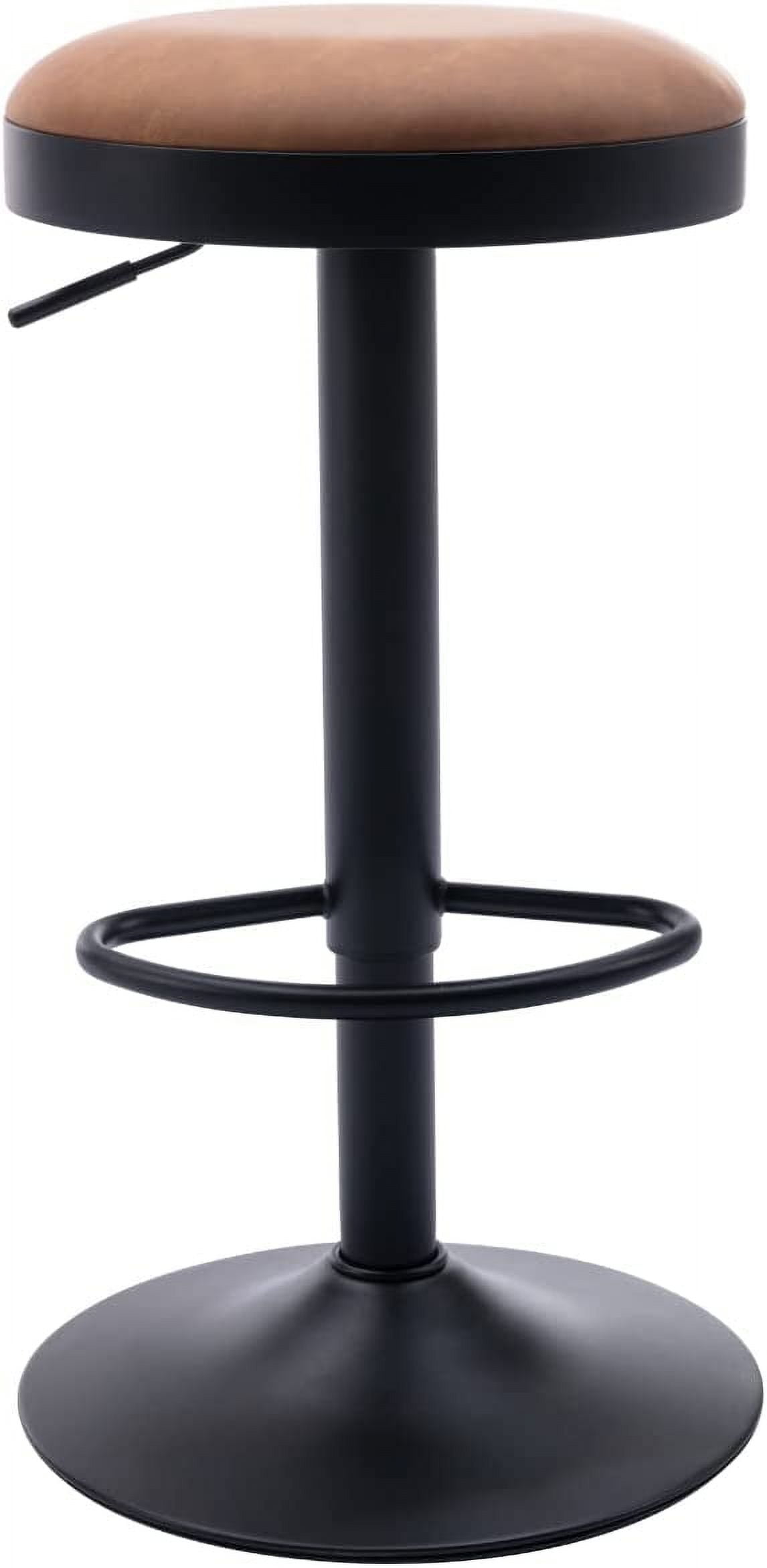 EALSON Modern Swivel Bar Stool Adjustable Counter Height Backless ...