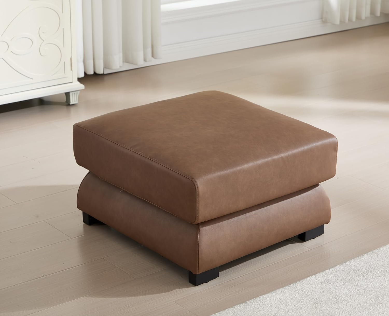EALSON Modular Ottoman Convertible Sofa Bed Faux Leather Sectional ...