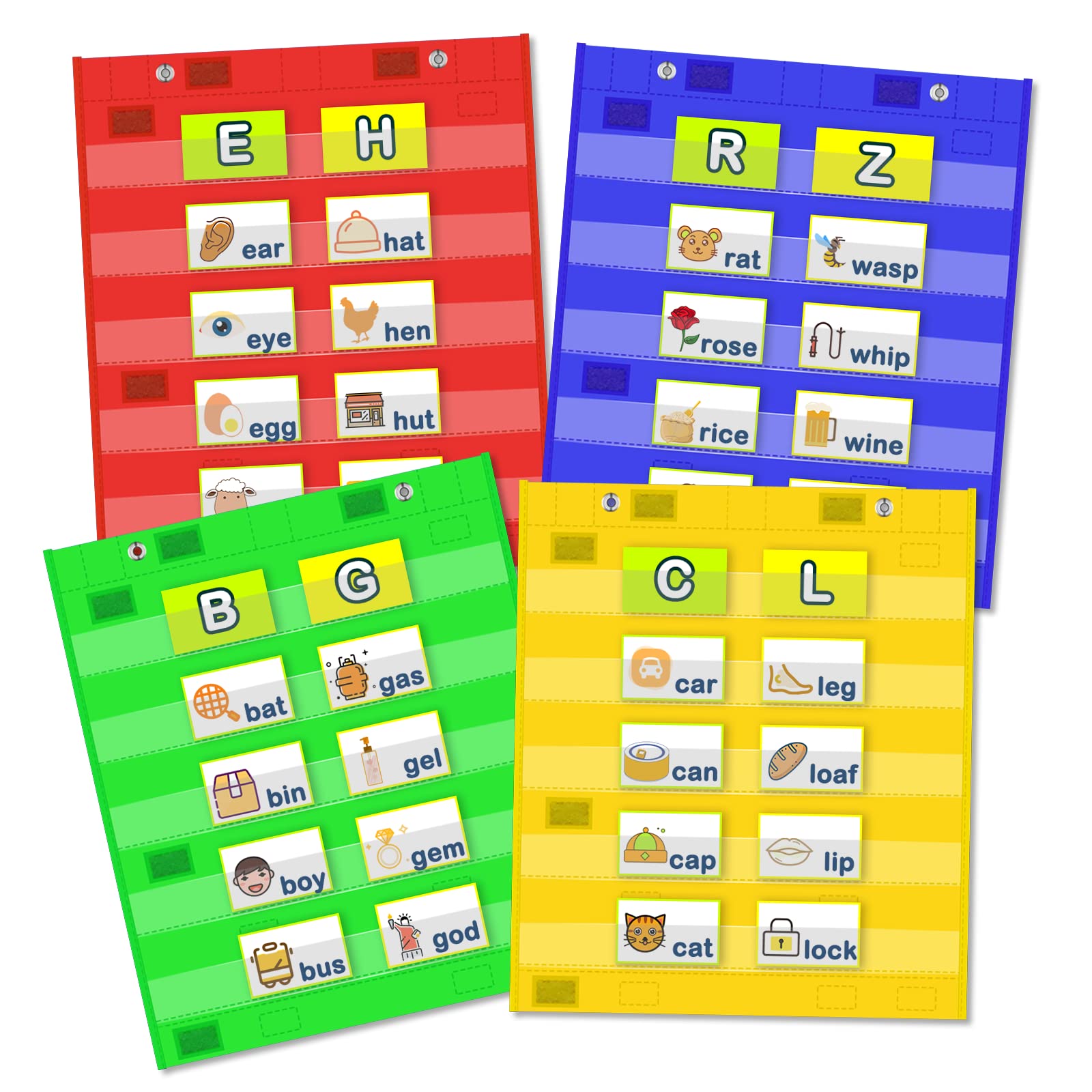 EAMAY Classroom Magnetic Pocket Chart for Kids, Mini Double-Sided ...