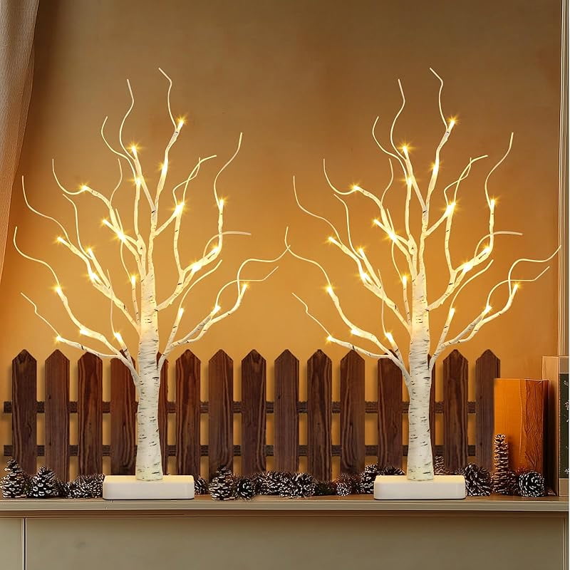 EAMBRITE Birch Tree with Led Lights, Easter Decorations for Home Indoor ...