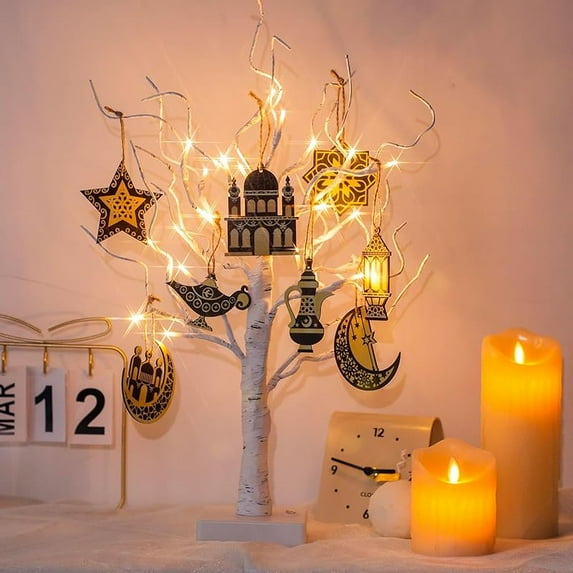 EAMBRITE Lighted Birch Tree Christmas Decorations for Home, White Birch ...