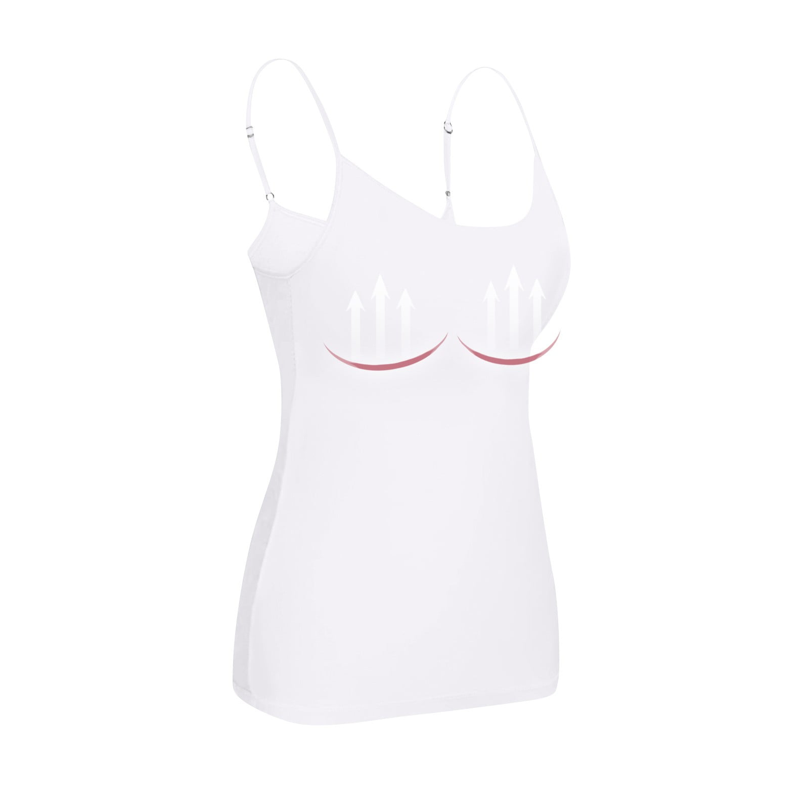 EANJE Camisole Top for Women Shelf bra Scoop Neck Sleeveless Cotton ...