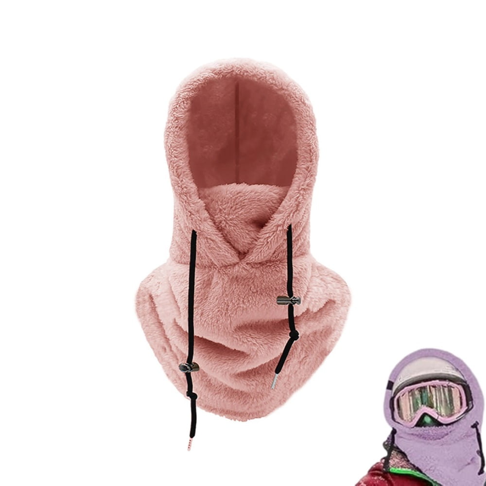 EANJE Sherpa Hood Ski Mask,Winter Fleece Hood Ski Mask for Women Men ...