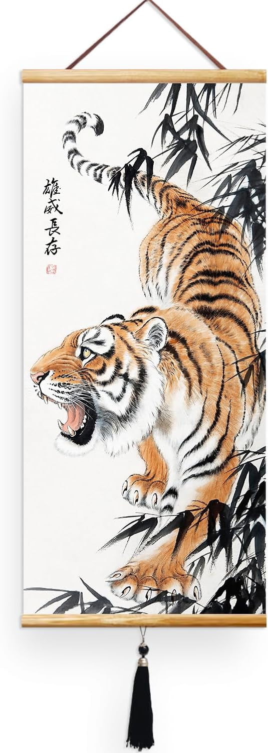 EAPEY Prints Japanese Wall Art Chinese Scroll Hanging Decor Home ...