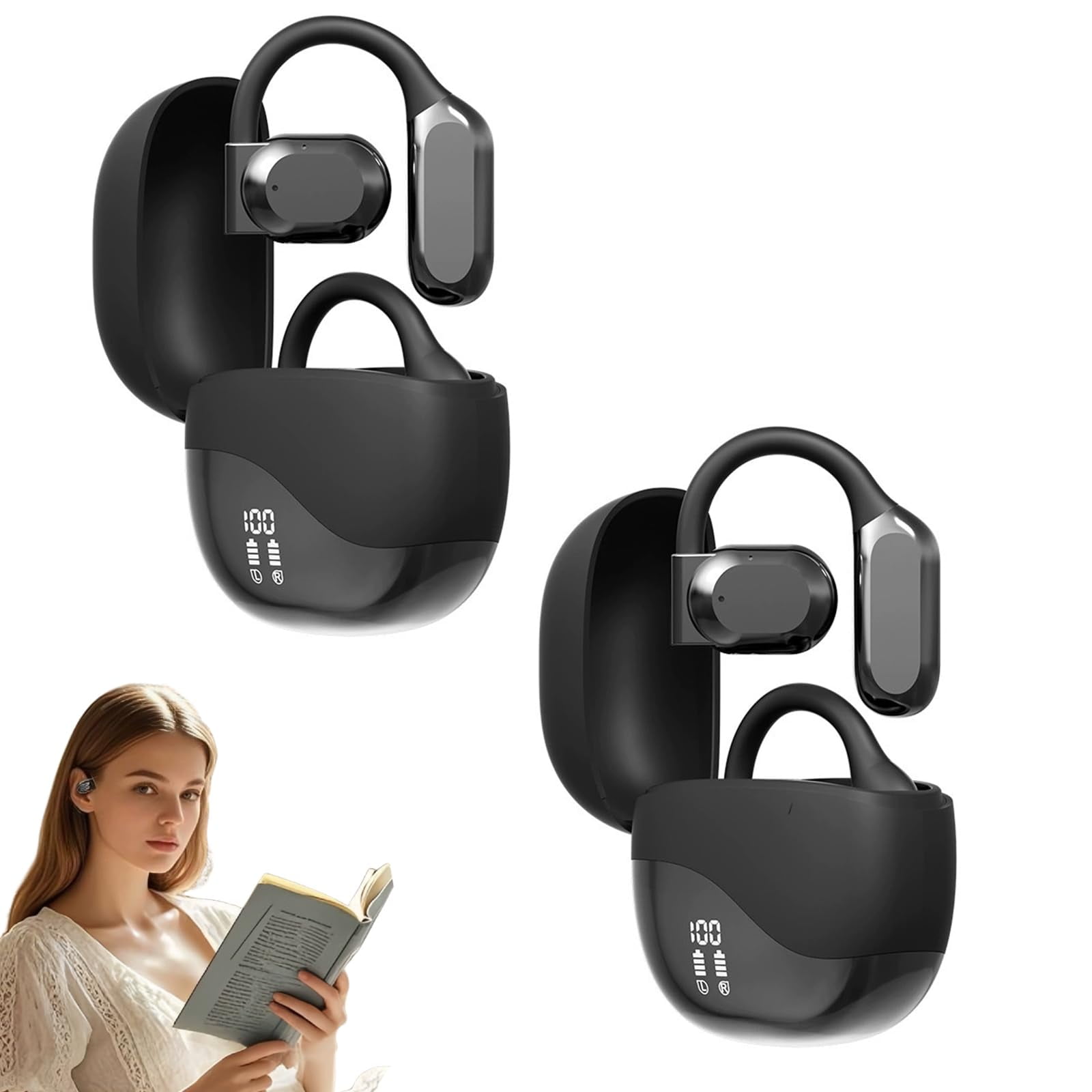 EARFORU AI Translation Earbuds Real Time, 144 Language Translator Earbuds Bluetooth 3-in-1 ...