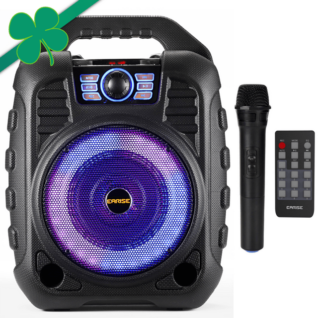 EARISE T26 Portable PA Speaker, Bluetooth Karaoke with Wireless MIC, FM ...