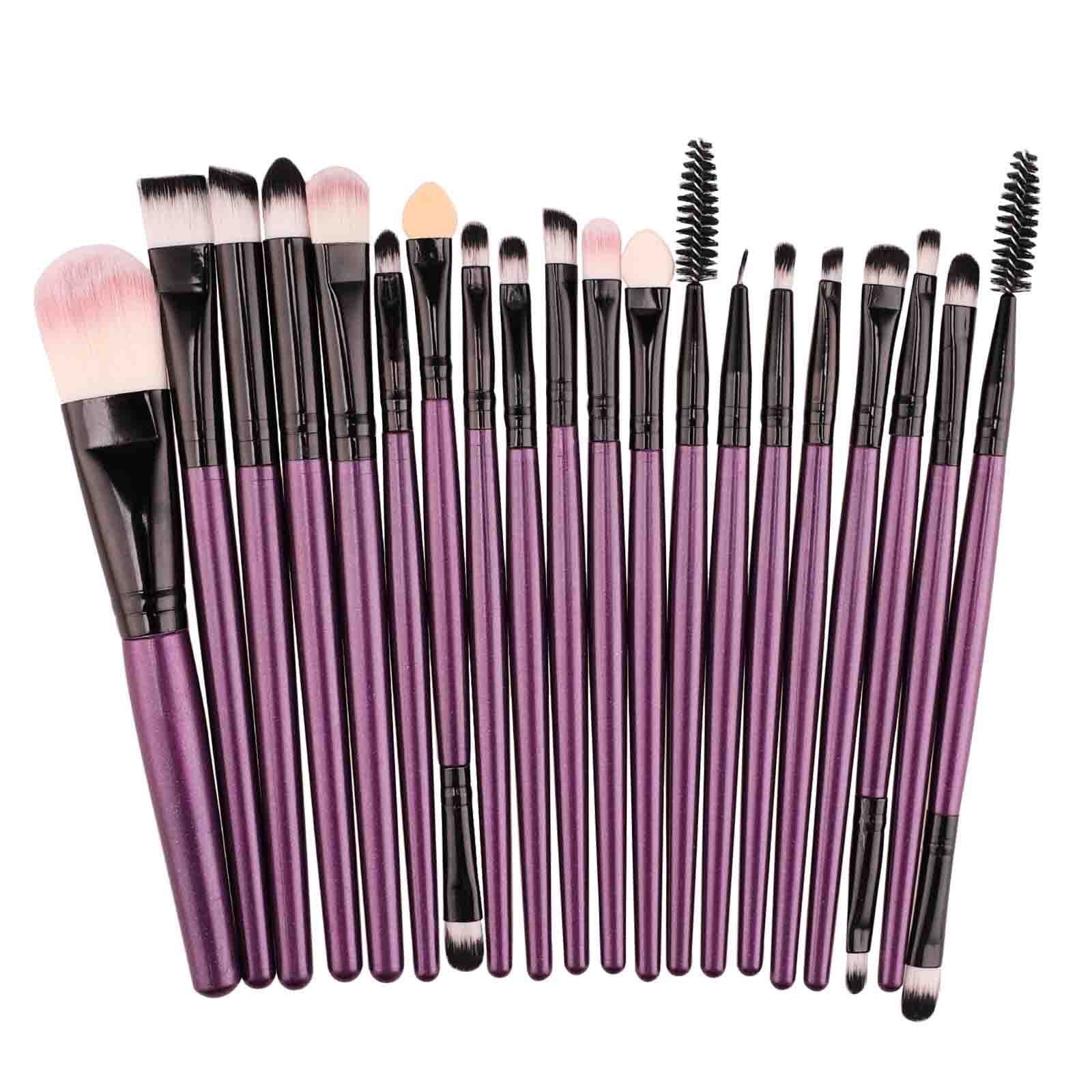 EARKITY 20 pcs Makeup Brush Set Tools Make-up Toiletry Kit Wool Make Up ...