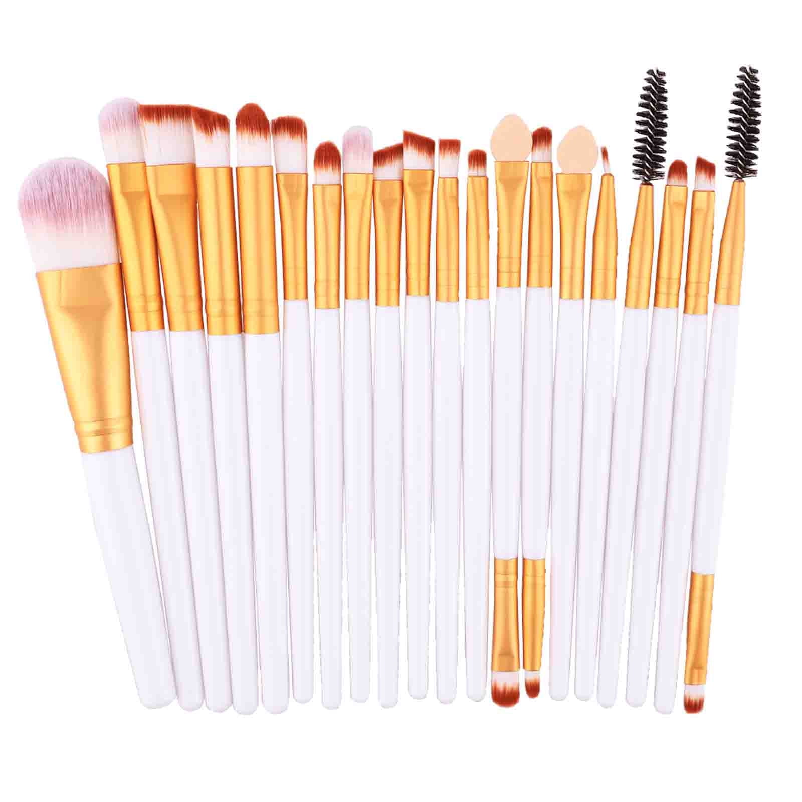 EARKITY 20 pcs Makeup Brush Set Tools Make-up Toiletry Kit Wool Make Up ...