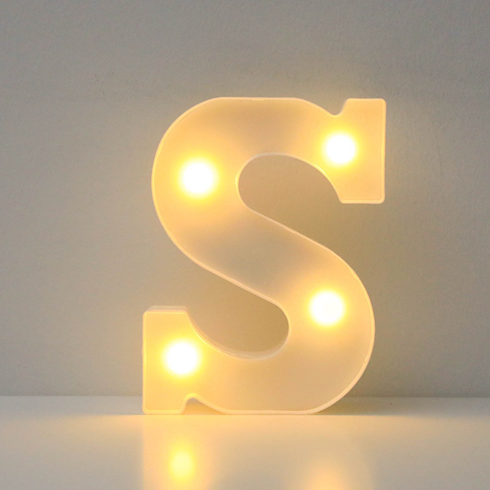 EARKITY Alphabet LED Letter Lights Light Up White Plastic Letters ...