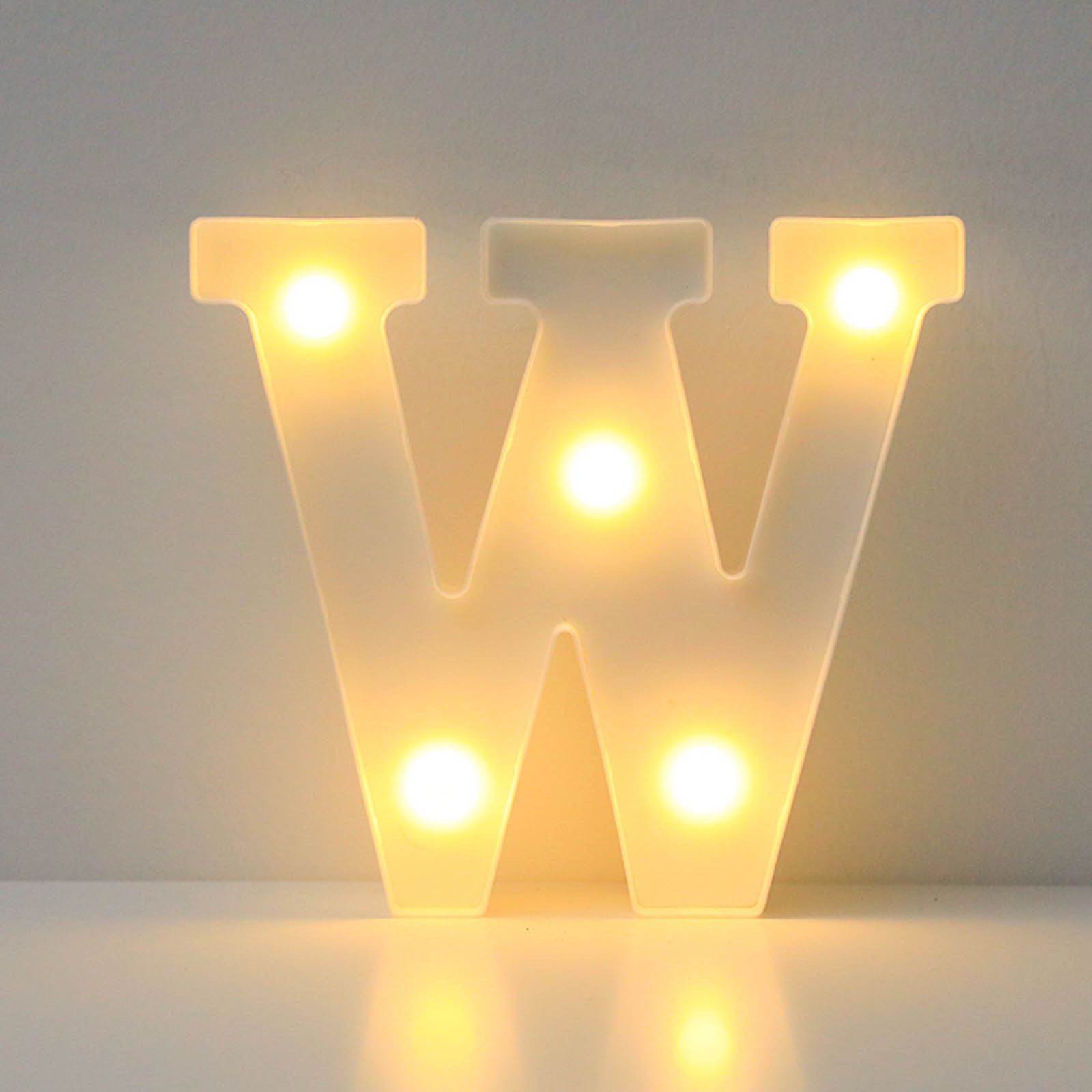 EARKITY Alphabet LED Letter Lights Light Up White Plastic Letters ...