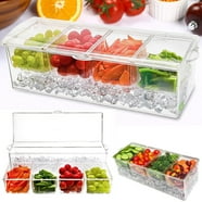 GET Modern Chrome Metal Four Compartment Condiment Caddy Table Caddies ...