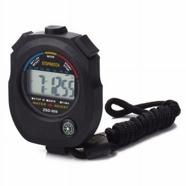 Anself Athletic Waterproof Stopwatch, LCD Timer Chronograph for Outdoor ...
