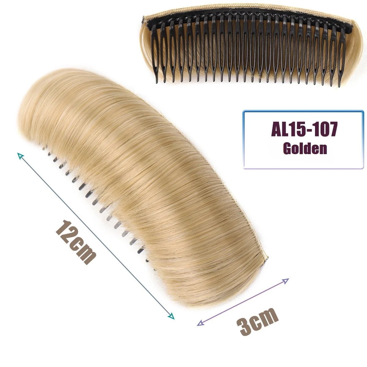 EARKITY Hair Bun Invisible False Hair Clip, Hair Base Bump Fluffy Hair ...