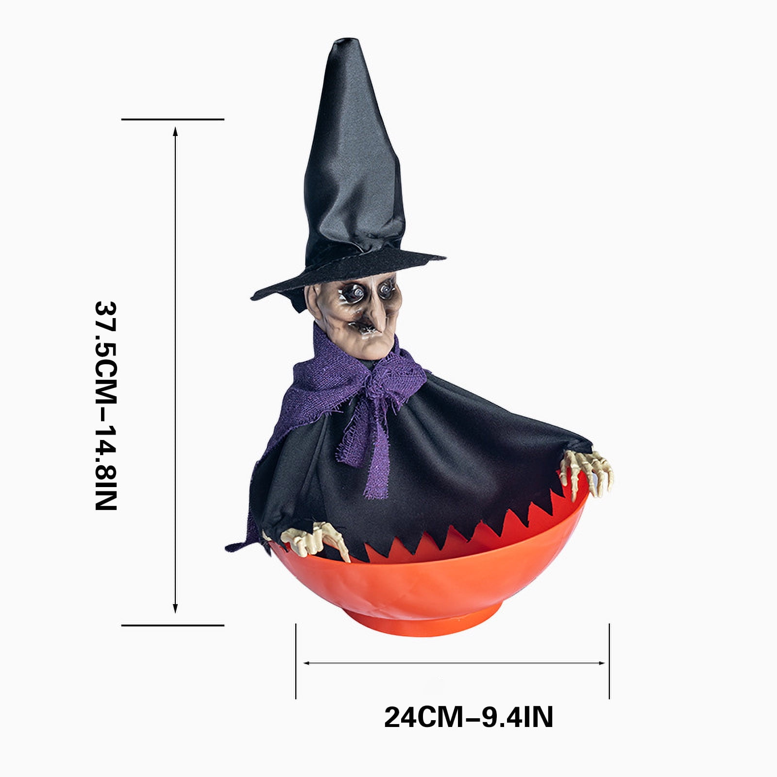 EARKITY Halloween Candy Bowl, Animated Candy Dish with Motion Activated ...