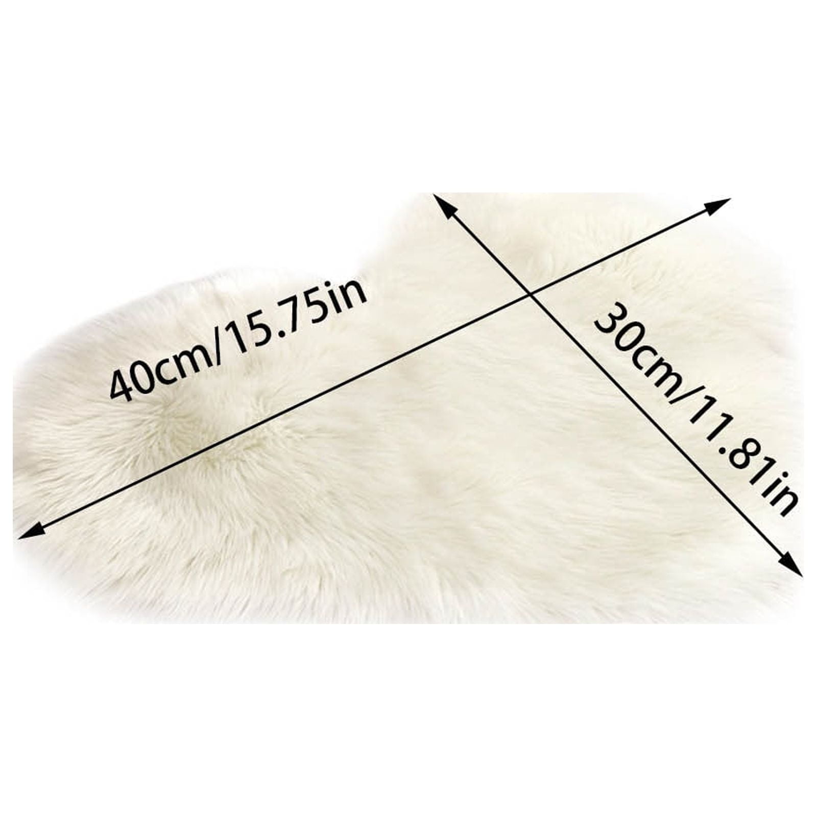 EARKITY Heart Rug, Heart Shaped Area Rug, Fluffy Faux Fur Rug, Heart ...