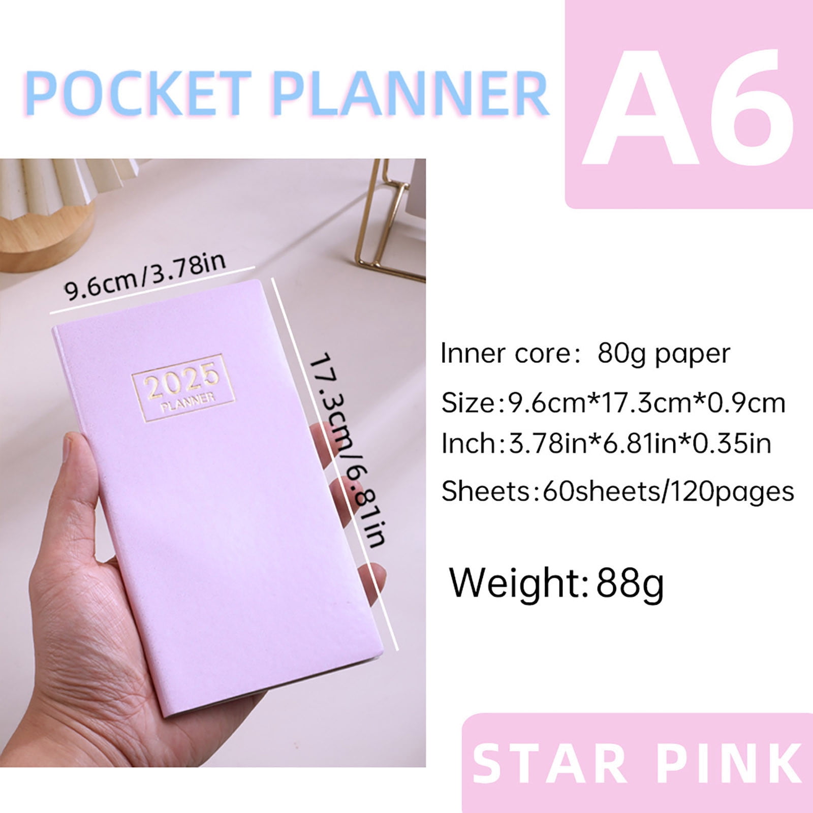 EARKITY Planner Notebook, A6 Small Journal Notebook, Pocket Notebook ...