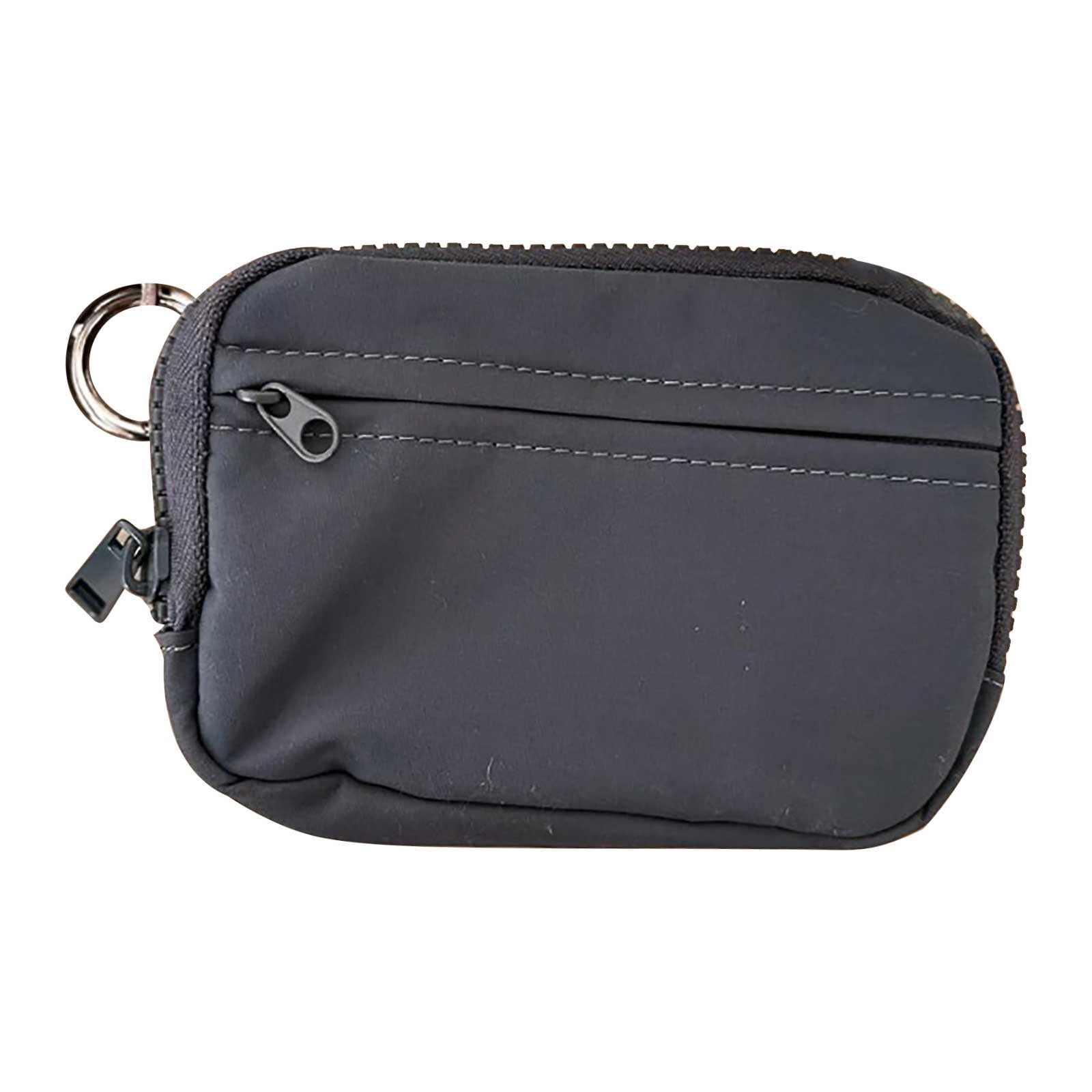 EARKITY Small Wallet, Coin Purse, Keychain Wristlet Wallet, Dual Pouch ...