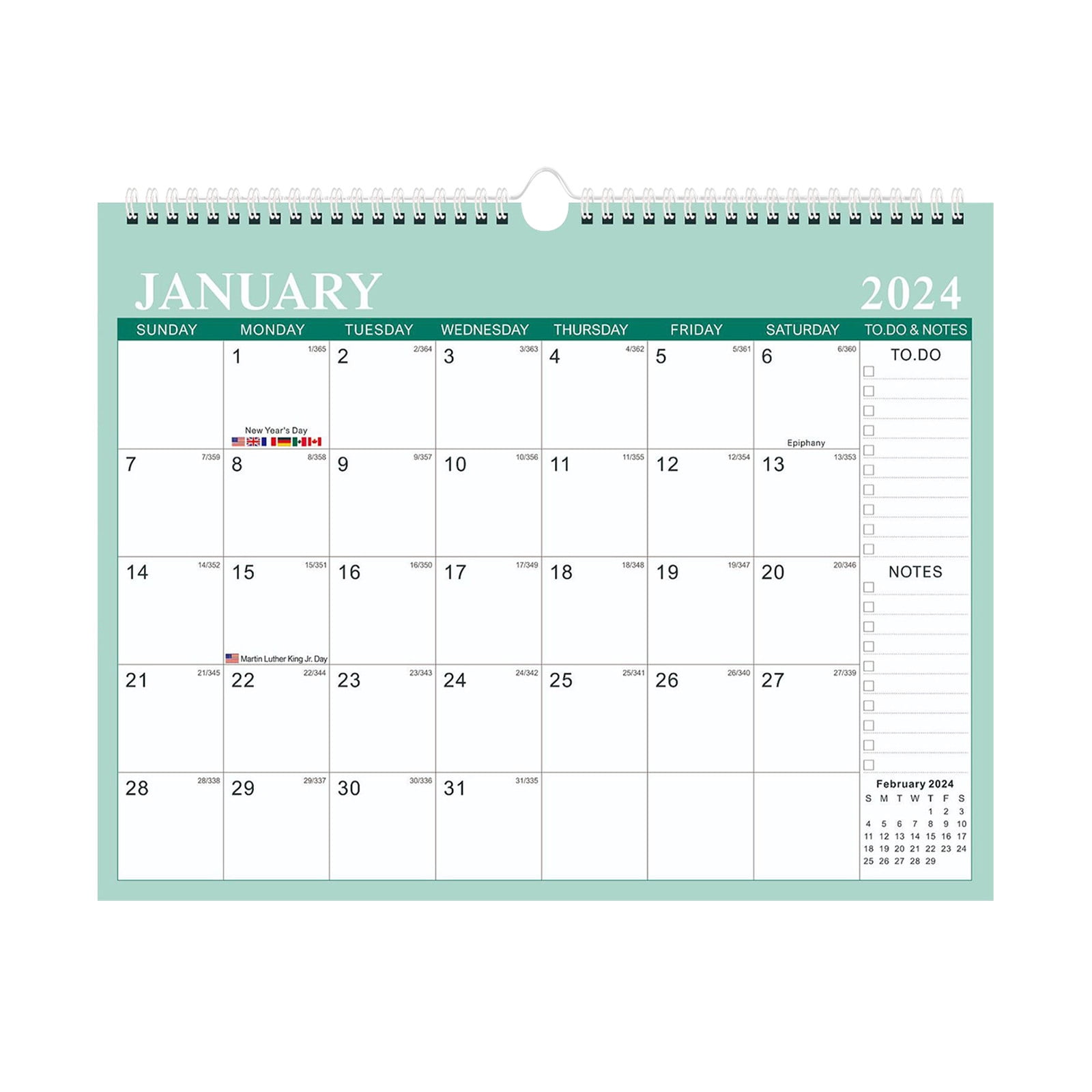 EARKITY Wall Calendar 2024-25, Planning Calendar, Thick Paper Annual ...