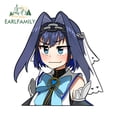 EARLFAMILY 13cm for Ouro Kronii Hololive Car Stickers Vinyl Anime ...