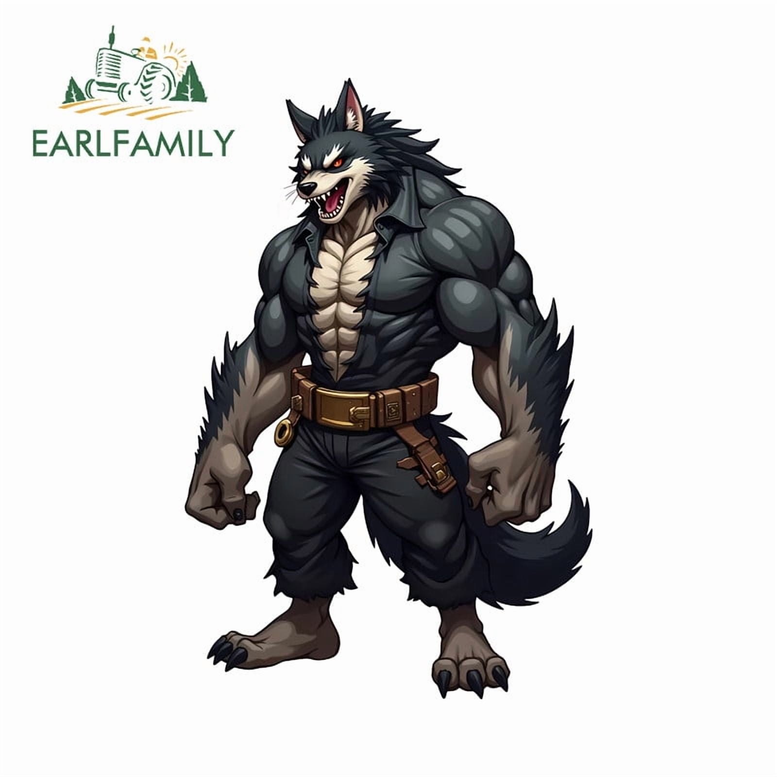 EARLFAMILY 5.1" Angry Furry Cartoon Car Stickers Motorcycle Sedan ...