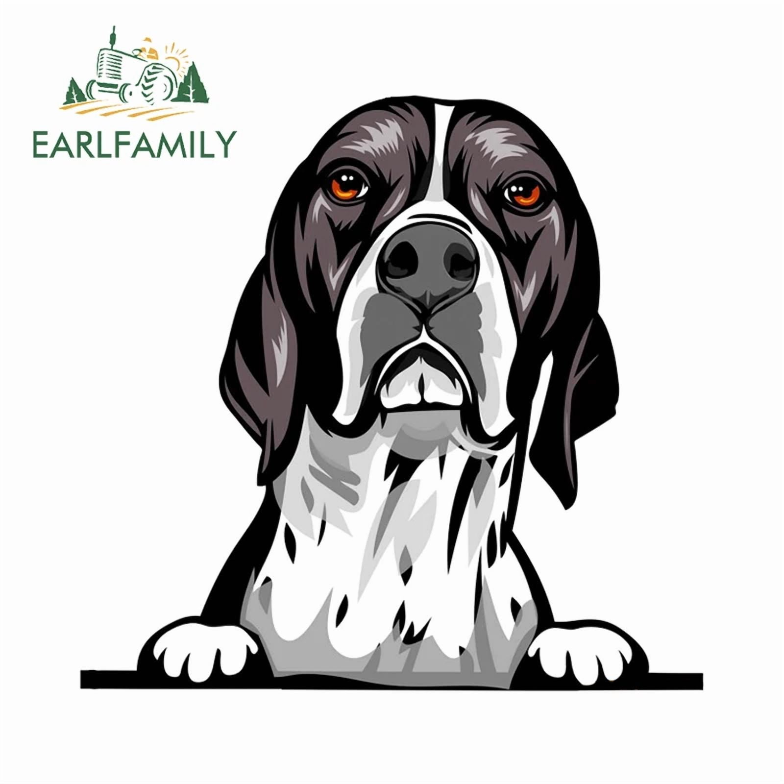 EARLFAMILY 5.1" Animal Dog Peeker Car Stickers Vinyl Interesting ...