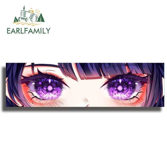 EARLFAMILY 5.1” Anime Eyes Slap Car Sticker Anime Motorcycle Decal ...