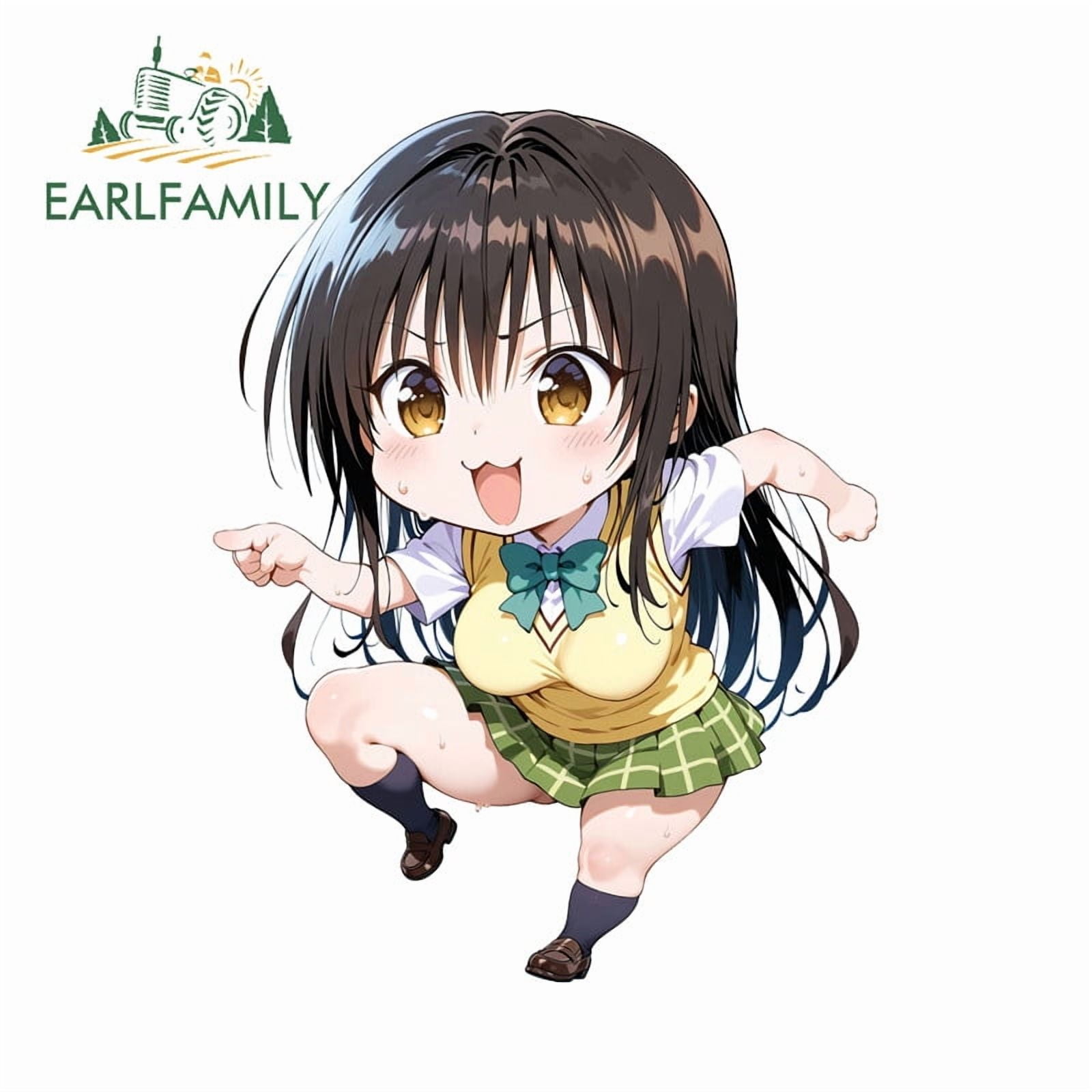 EARLFAMILY 5.1" Anime Girl Chibi Car Stickers Rear Windshield ...