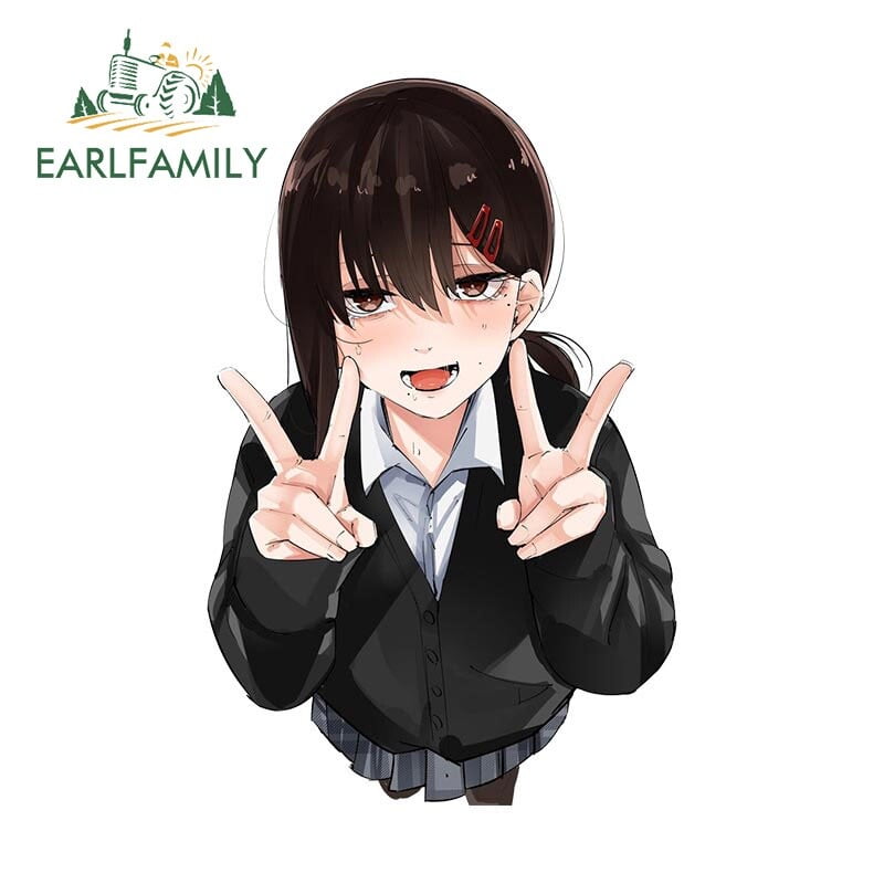 EARLFAMILY 5.1" Anime Japanese Girl Car Bumper Laptop Toolbox ...