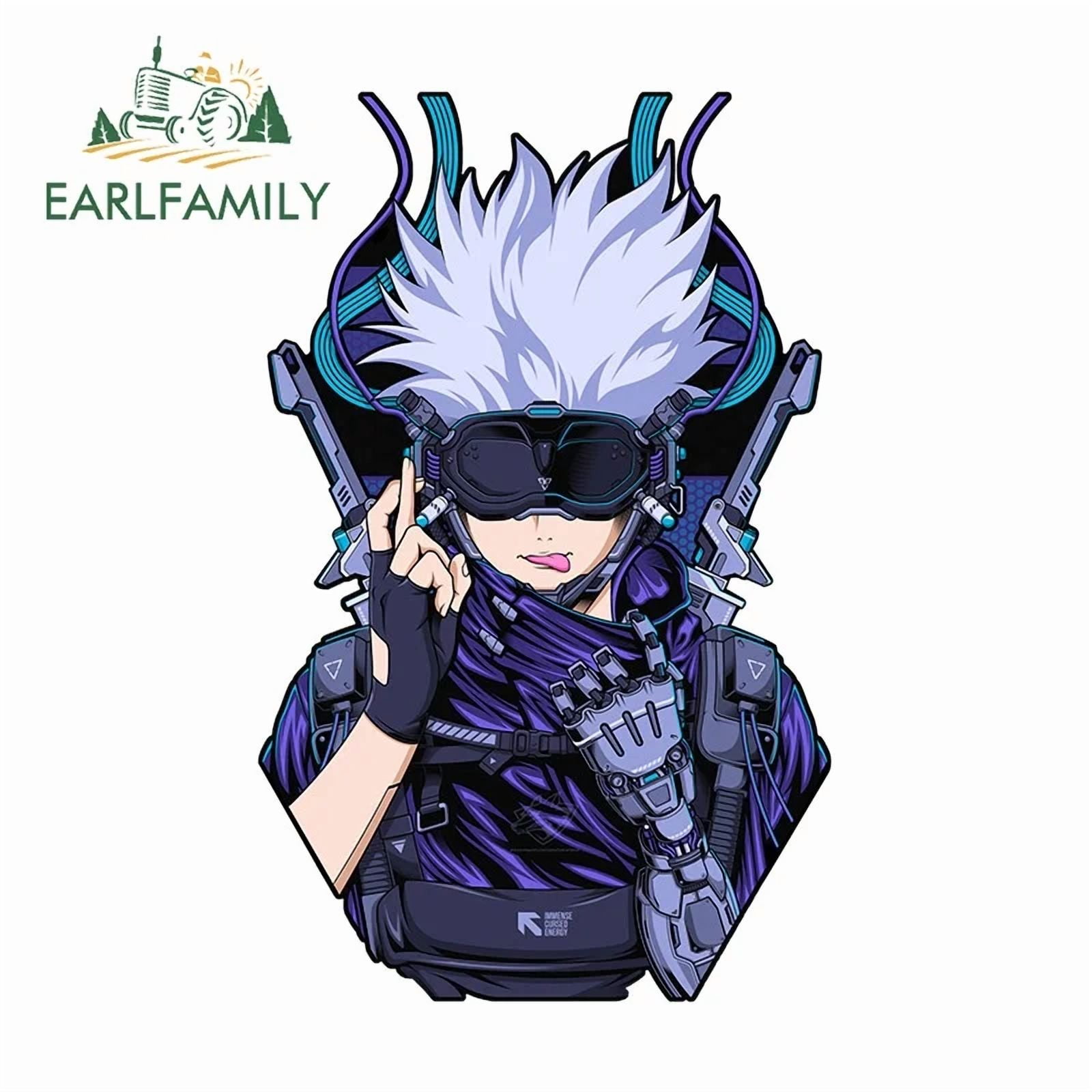 EARLFAMILY 5.1" Anime Satoru Gojo Car Stickers Bumper Motorcycle Laptop ...