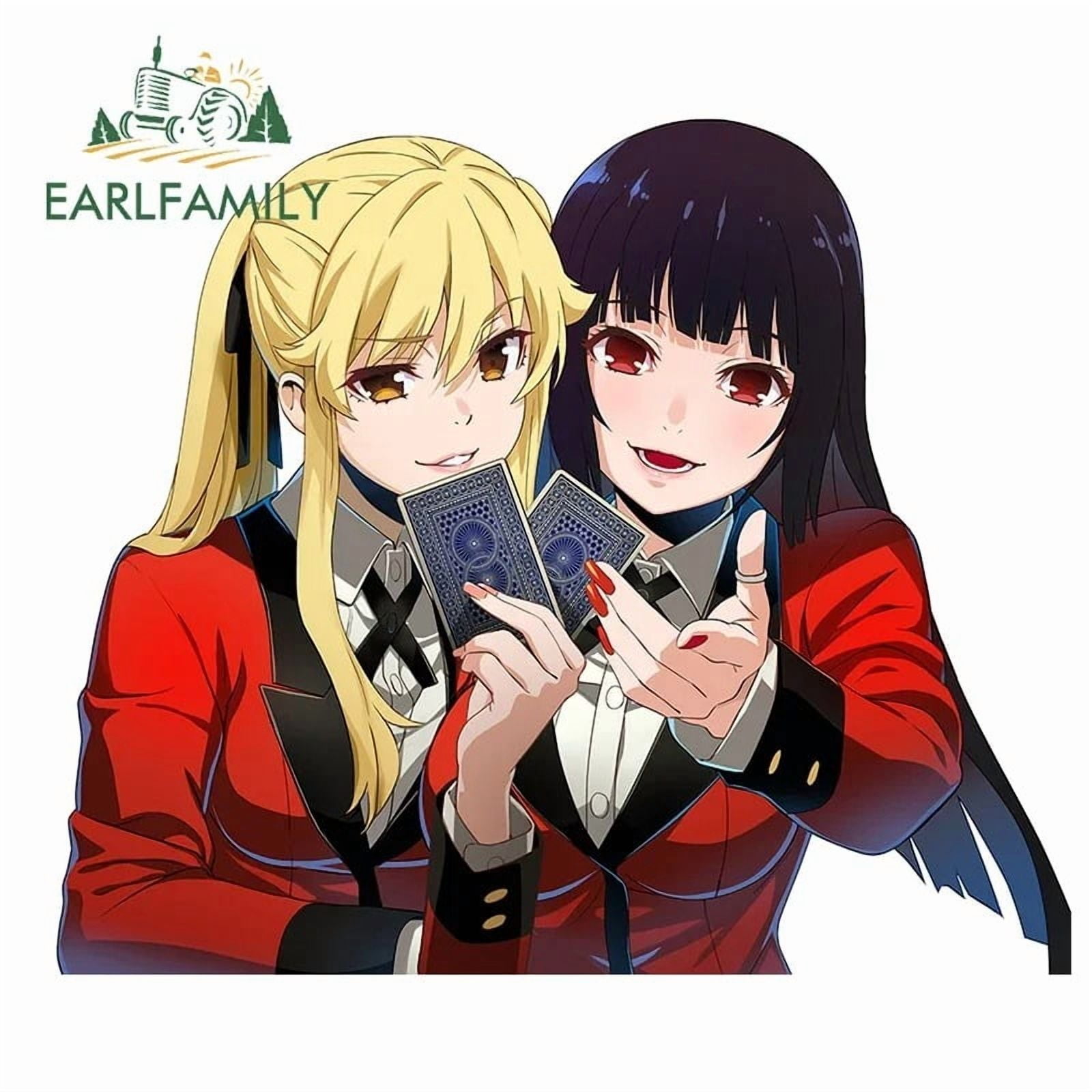 EARLFAMILY 5.1" Beautiful Sisters Anime Peek Car Stickers Vinyl Car ...