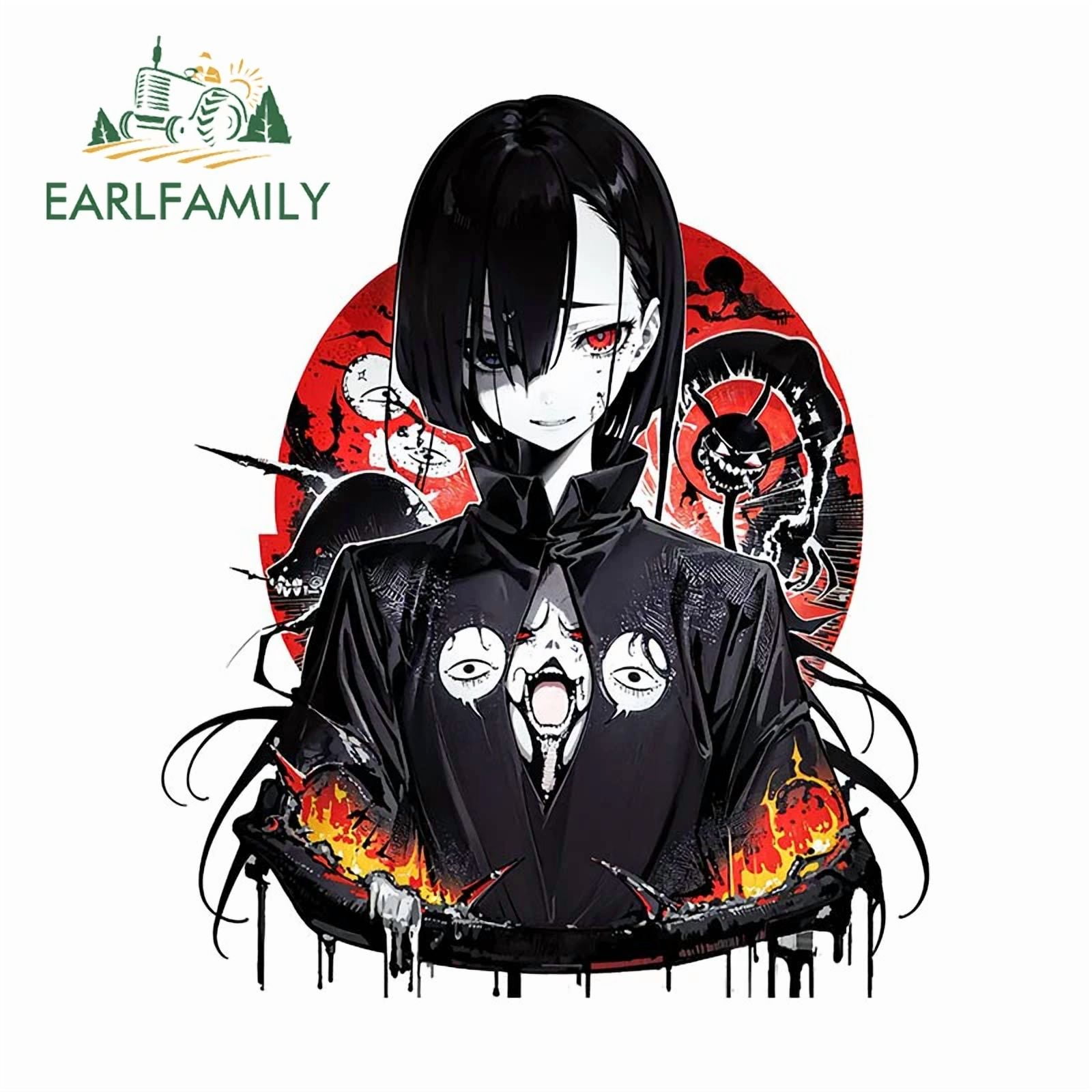 EARLFAMILY 5.1" Cartoon Puppet Mage Car Sticker Original Demon Summon ...