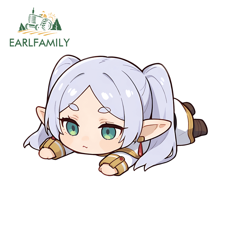 EARLFAMILY 5.1" Chibi Anime Frieren Car Stickers Windows Vinyl Creative ...
