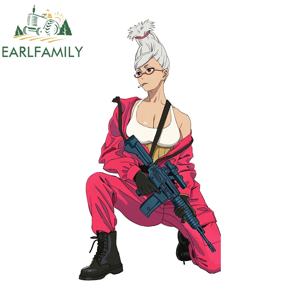 EARLFAMILY 5.1" Cool Ayase Seiko Hold A Gun Graffiti Car Decals Anime ...