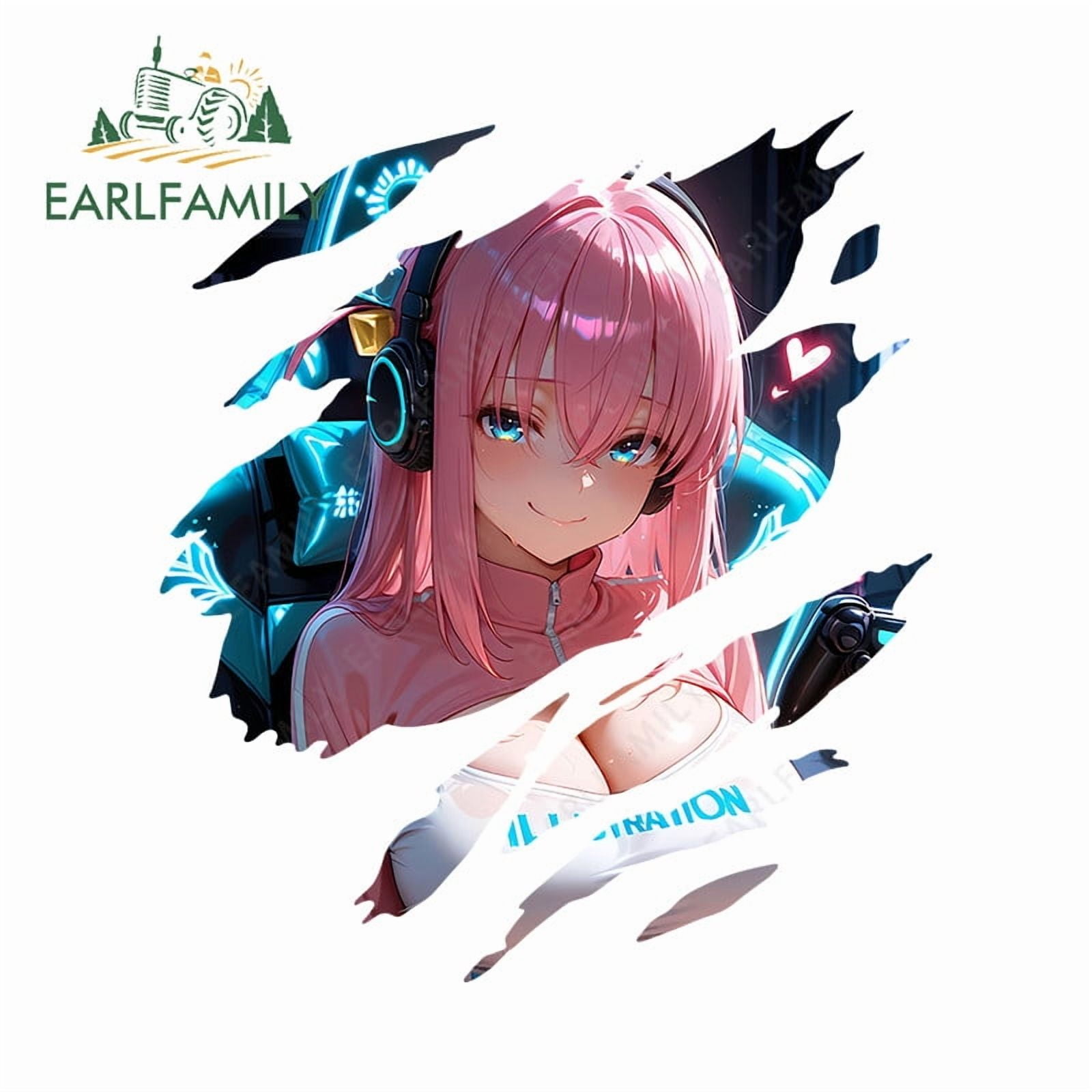 EARLFAMILY 5.1" Cool Girl Tear Car Sticker Humorous Motorcycle Windows ...