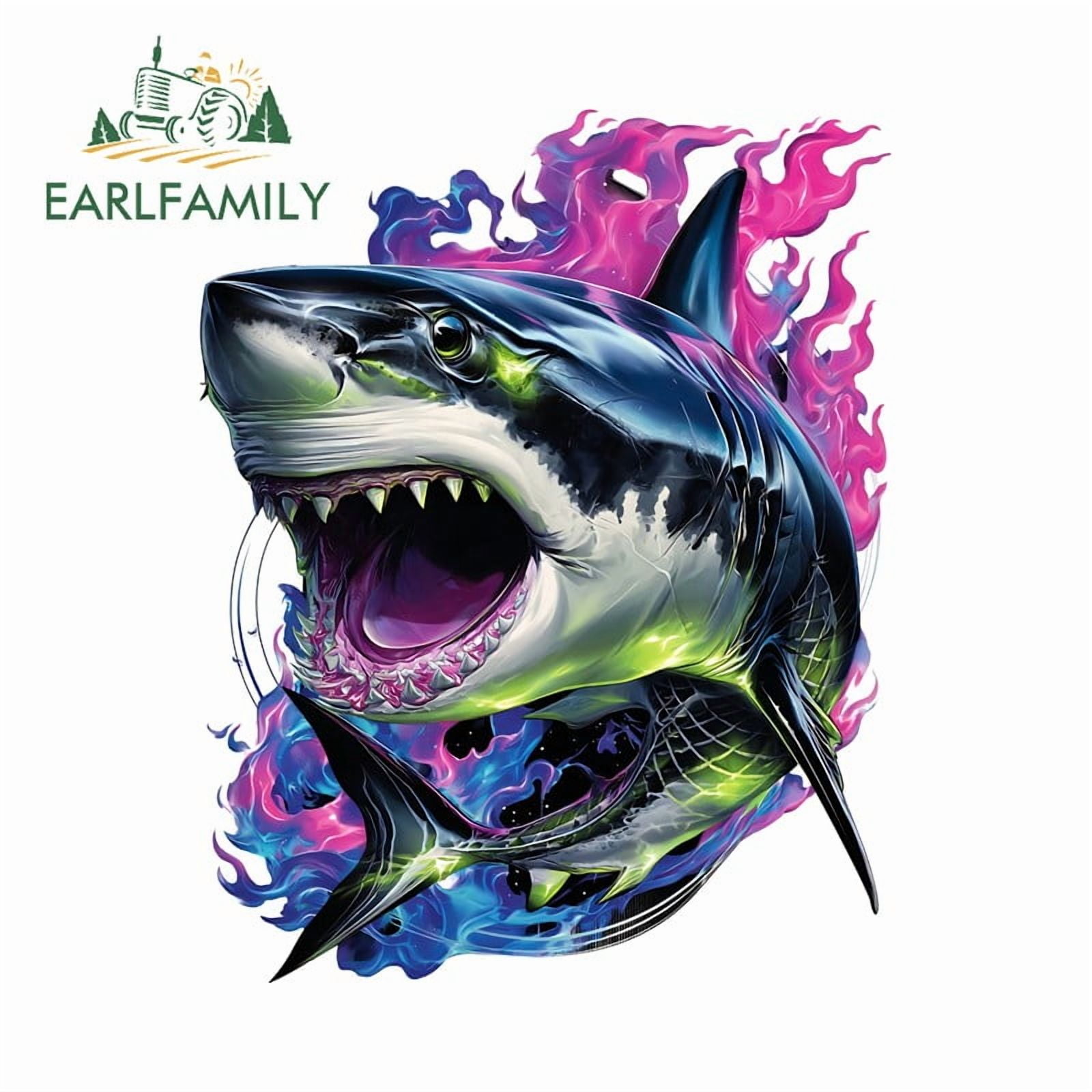 EARLFAMILY 5.1" Cool Tatto Car Stickers Personality Waterproof Auto JDM ...
