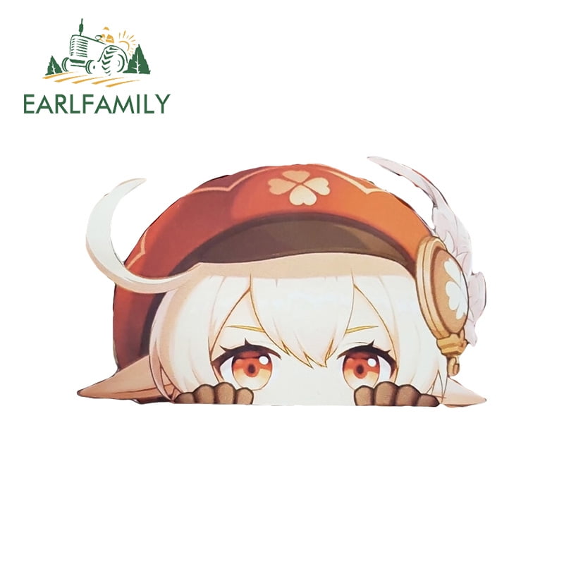 EARLFAMILY 5.1" Cute Klee Peek Car Stickers Anime Personality Laptop ...