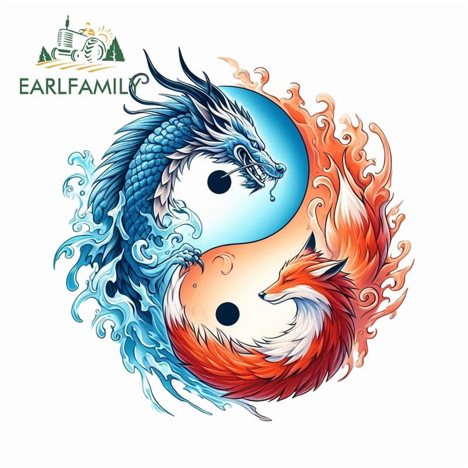 EARLFAMILY 5.1" Firefox Car Sticker Windshield Motorcycle Skateboard ...