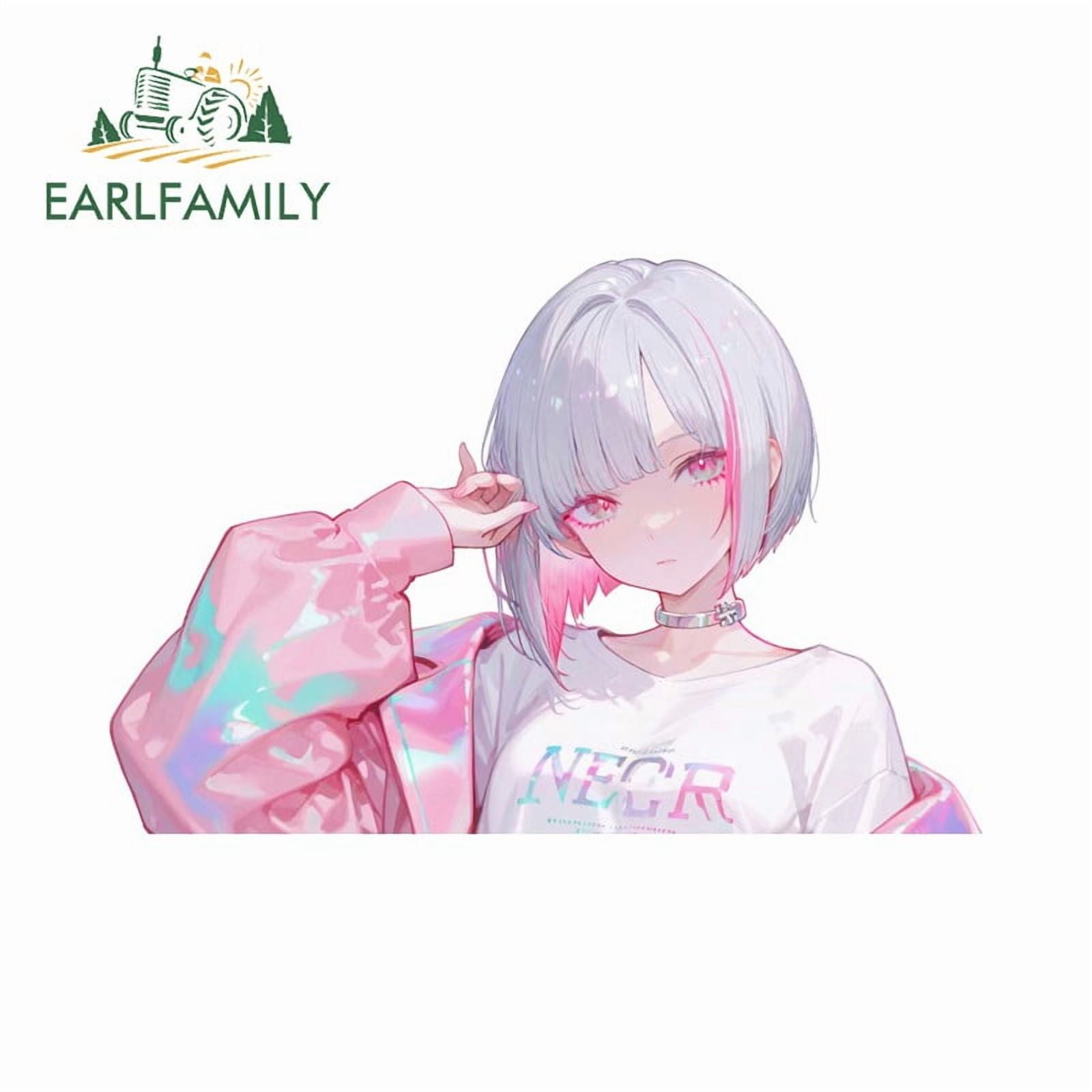 EARLFAMILY 5.1" Future Style Cute Anime Girl Car Sticker Personality ...